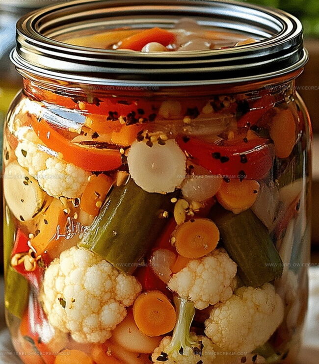 Spicy Italian Giardiniera Recipe for Flavor Fans - 10 Below Ice-cream