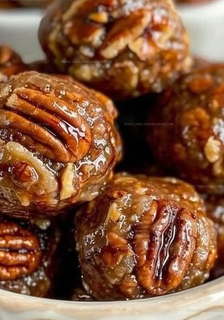 Sweet Pecan Pie Balls Recipe for Holiday Gifting - 10 Below Ice-cream