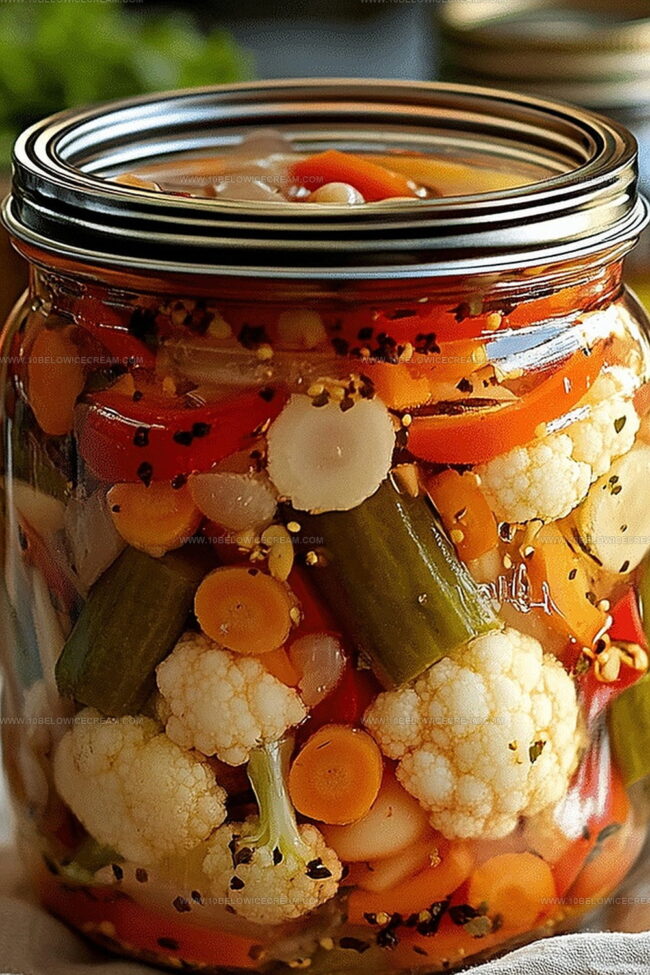 Spicy Italian Giardiniera Recipe for Flavor Fans - 10 Below Ice-cream